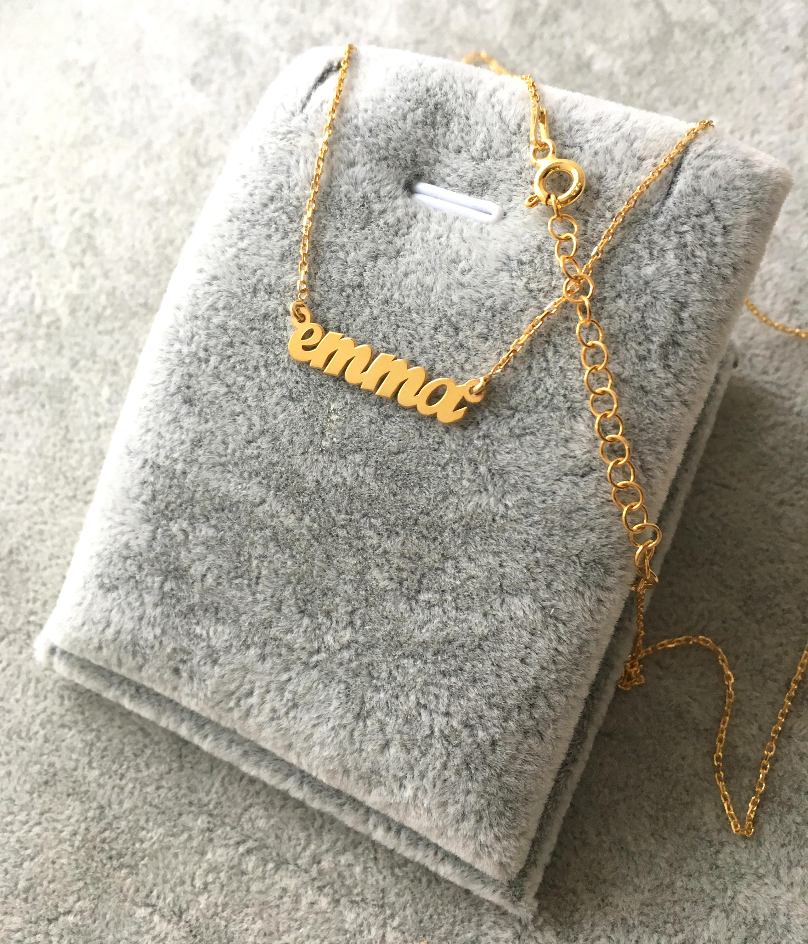 Name Necklace Gold, Custom Name Necklace, 14k Gold Name Necklace ...