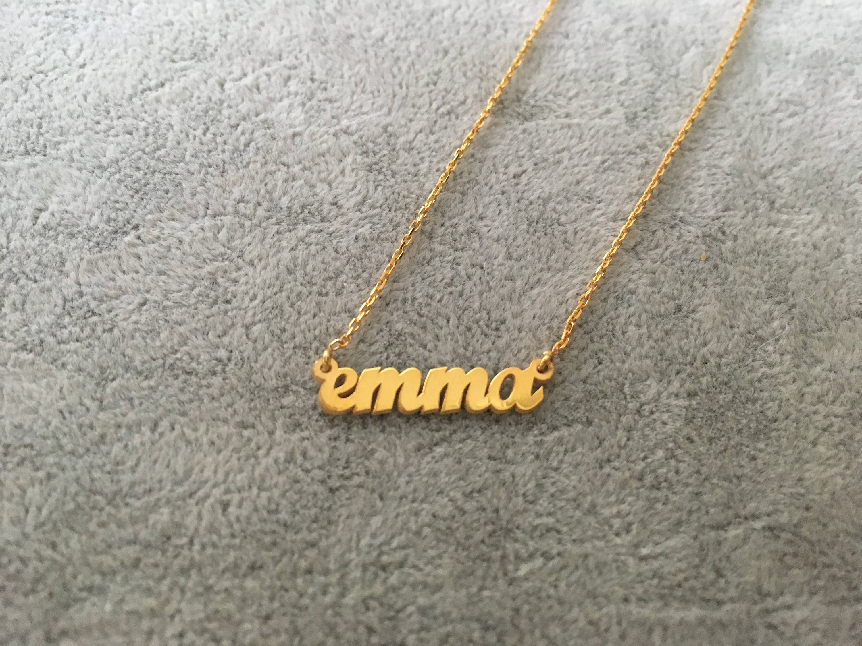 Name Necklace Gold, Custom Name Necklace, 14k Gold Name Necklace ...
