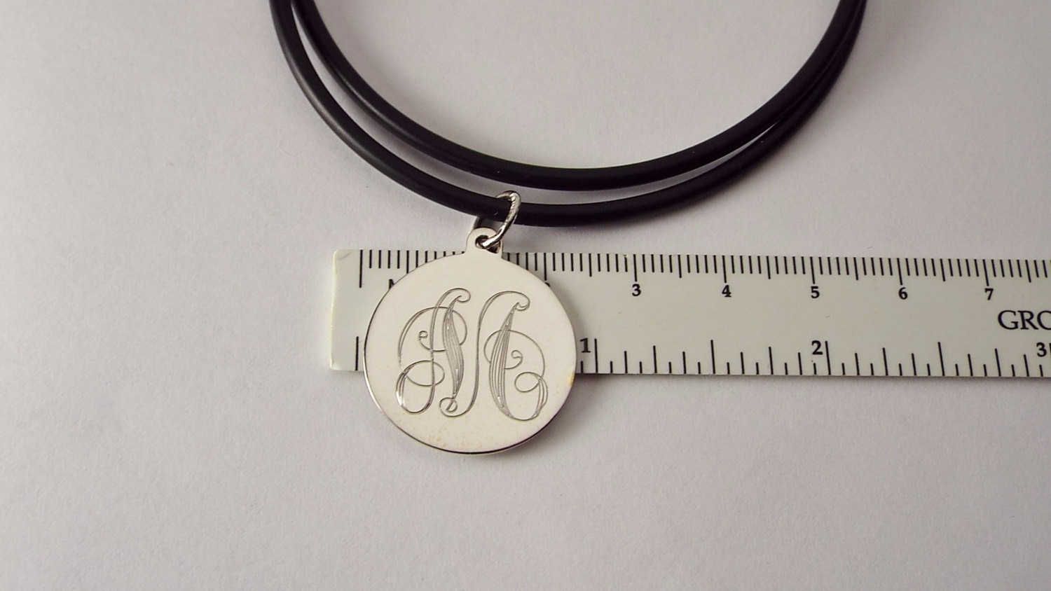 Ornate Initial Personalized Jewelry Custom Engraved Sterling Silver ...