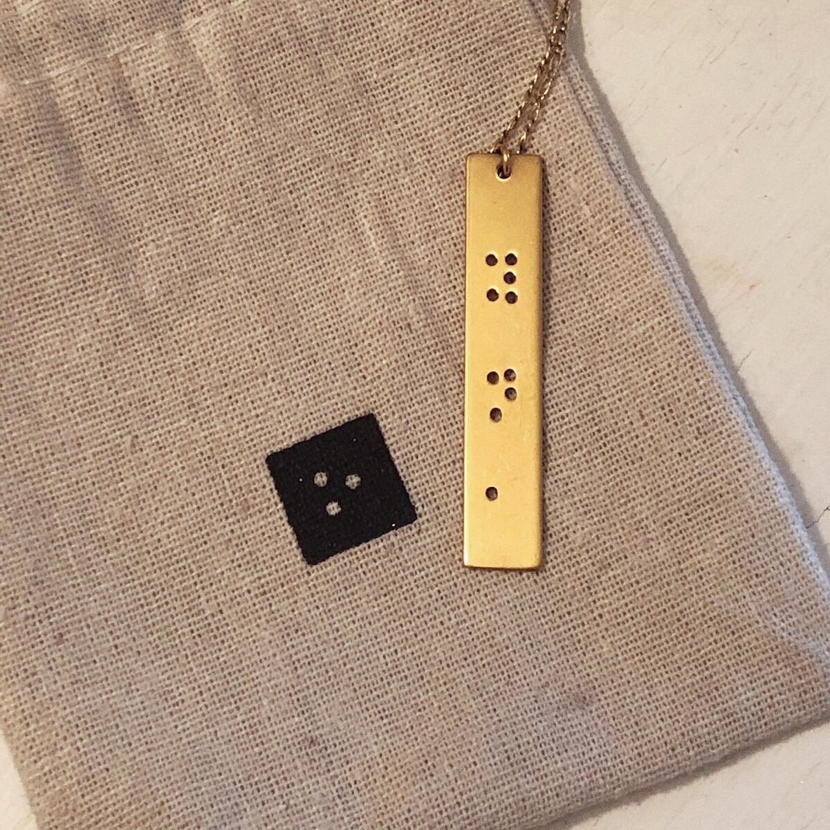 PERSONALIZED Braille Necklace, Braille Inspired Necklace, Engraved ...